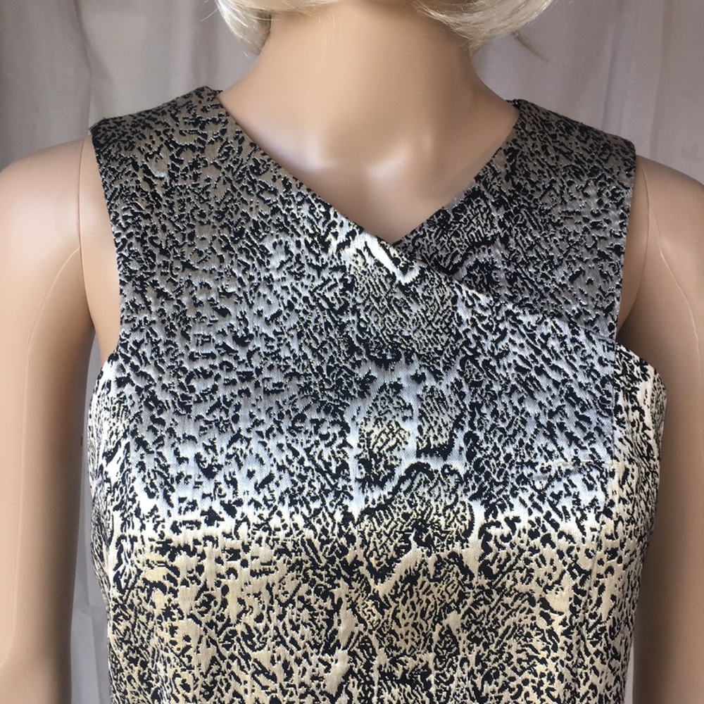 Cutaway Front Dress Snake Animal Pattern - Gem